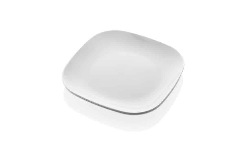 SQUARE SERVICE 17cm / GRAY MARBLE | Freya Melamin